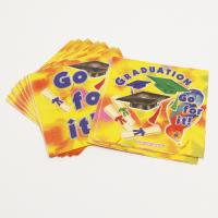 China 250 * 250mm Printing Paper Napkin 2 PLY Custom Logo Flower Decoration For Child for sale