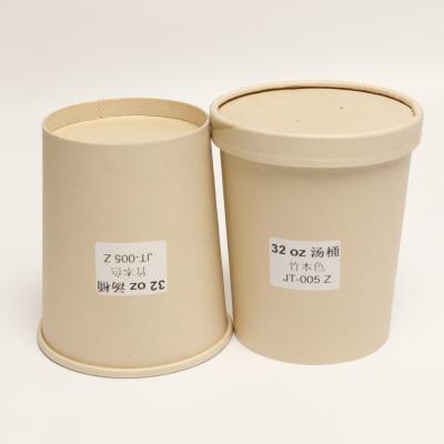 China Leakproof Printable Compostable Soup Bowls , Paper 8 Oz Soup Cups With Lids for sale