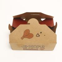 China Recyclable Custom Printed Food Containers , Embossing Kraft Paper Food Box for sale