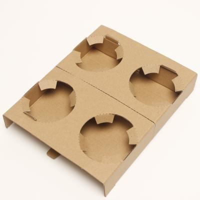 China Customized Printable Bakery Packaging Box Disposable Rectangle Paper Cup Pad for sale