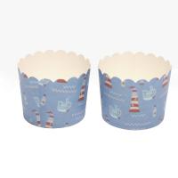 China Food Grade Cupcake Paper Cups , Compostable Baking Cake Paper Case With Logo for sale