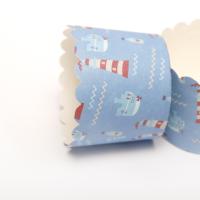 China Food Grade Cupcake Paper Cups , Compostable Baking Cake Paper Case With Logo for sale