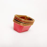 China Fluted Sides Aluminum Foil Baking Cups , Baking Mini Aluminum Cupcake Liners for sale