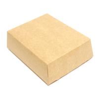 China Foldable Fast Food Packing Box Lightweight Eco Friendly Kraft Container for sale