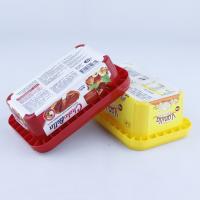 China Tightly Sealed Ice Cream Paper Cup With Lid Degradable Square Takeaway Tubs for sale
