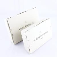 China Corrugated Folding Disposable Food Packaging Box White Paper Container for sale
