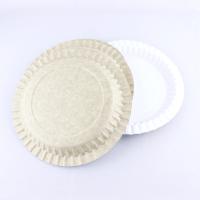 China Grease Resistant Biodegradable Paper Plates 1.2mm Eco Friendly Serving Dishes for sale
