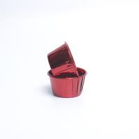 China Compostable Aluminum Foil Cupcake Liners , Disposable Muffin Baking Cup for sale