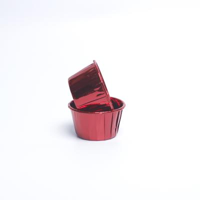 China Compostable Aluminum Foil Cupcake Liners , Disposable Muffin Baking Cup for sale