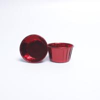 China Compostable Aluminum Foil Cupcake Liners , Disposable Muffin Baking Cup for sale