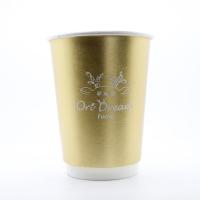 China Disposable Drinking Paper Cup 450ml Round Lightweight Custom Printed for sale