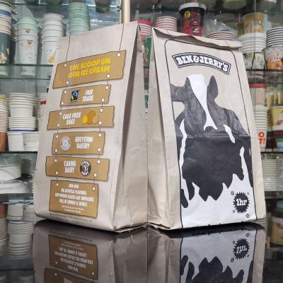 China Fast Food Foil Lined Sandwich Bags Takeaway Recyclable Paper Packaging for sale