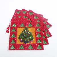 China Restaurant Printed Disposable Napkins Wood Pulp Tissue Paper Serviette for sale