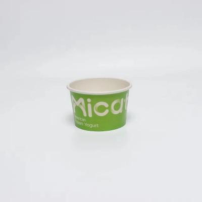 China Make Paper Bowl Ice Cream Cup disposable snack bowl ice cream cup packing bowl double PE film cup for sale