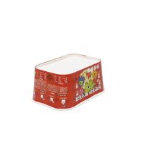 China Biodegradable Rectangle Takeaway Bowl Double Wall Kraft Paper Square Salad Bowl With Lid for sale