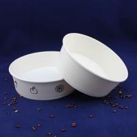 China disposable craft  paper salad bowl with printed paper cup  and  pet lid for sale