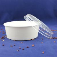 China disposable craft  paper salad bowl with printed paper cup  and  pet lid for sale