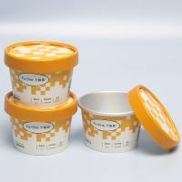 China 85ml Ice cream paper cup disposable ice cream paper bowls yoghurt paper cup and ice cream paper bowls packaging box for sale