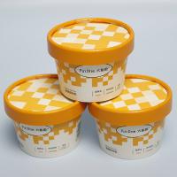 China 85ml Ice cream paper cup disposable ice cream paper bowls yoghurt paper cup and ice cream paper bowls packaging box for sale