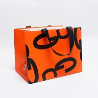 China Gift Foil Lined Paper Bags Eco-Friendly Blue Purple Gradient Cardboard Paper Bag Shopping Bag for sale