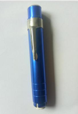 China Blue Color Glossy Finish Pen Styple Aluminum Alloy Chalk Holder for sale