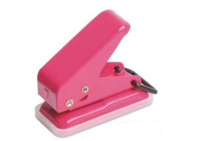 China Hot Sale 6mm Hole 10 Sheets Paper Colors Metal One Hole Paper Punch for sale