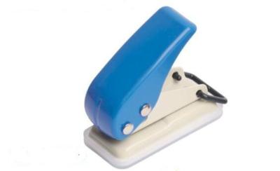 China Hot Sale No.1102B 6mm Hole 10 Sheets Paper Blue Color Metal One Hole Paper Punch for sale