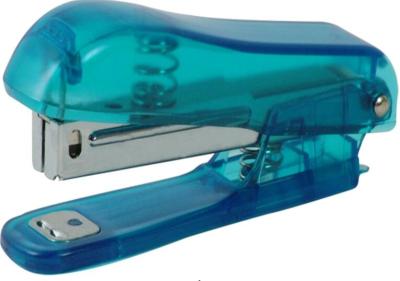 China Blue Color 10 Sheets Paper Available #10 staple Plastic And Metal Material Stapler for sale