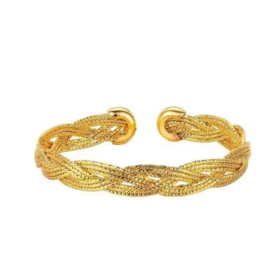 China 18K Gold au750 Bracelet 10 Grams with Sleek Finish - Versatile Casual Elegance for Multiple Occasions for sale