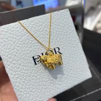 China 18K Gold Natural Gemstone Moissanite Horse Zodiac Pendant Necklace 23.1mm for sale