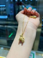 China 18K Gold Moissanite Pendant Horse Zodiac Coin Design 13.8mm 0.27g China-Chic for sale