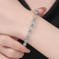 China 925 Silver Moissanite Bracelet Vintage Classic Bangle 56-60mm Ring Mouth for sale
