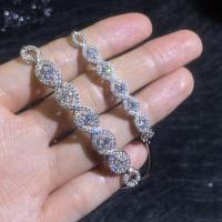 China 925 Silver Moissanite Tennis Bracelet Genuine Moissanite Bracelet 16-18cm Length High Quality for sale