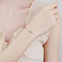 China 925 Silver Moissanite Bracelet Set 16-18cm Adjustable Length Anniversary Gift for sale