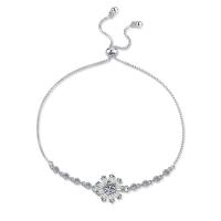 China 925 Silver Moissanite Bracelet 16-18cm Blue Daily Wear Jewelry for Women for sale