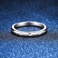 China 925 Silver Moissanite Ring Simple Classic Durable Wedding Band 5-7cm for sale