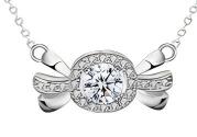 China 925 Silver Moissanite Candy Pendant Necklace 16 Inch Cute Shape Jewelry for Women for sale