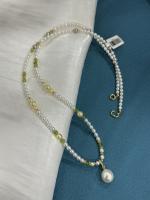 China Natural Freshwater Pearl Pendant Necklace Round Heart Design 12mm Large Pearl 70cm Length Delicate Gift for sale