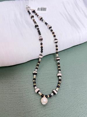 China Natural Freshwater Pearl Pendant Necklace 8-8.5mm Hypoallergenic Multi-color Elegant Jewelry for sale