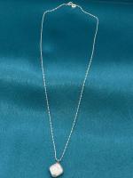 China 925 Silver Natural Freshwater Pearl Pendant Necklace 12mm Pearl 42cm Length for sale