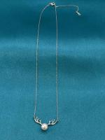 China 925 Silver Natural Freshwater Pearl Pendant Necklace 8.5-9mm 41cm Dainty Round for sale