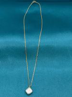 China 925 Silver Natural Freshwater Pearl Pendant Necklace 11.5-12mm Irregular Pearl Jewelry for sale