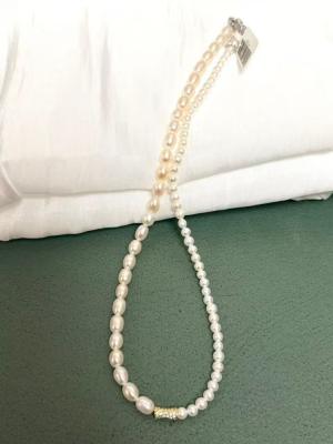 China Natural Pearl Necklace 6-6.5mm 44cm Minimalist Geometric Design for Women Customizable for sale