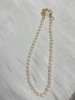 China Custom 8-9mm Freshwater Pearl Necklace 42cm Classic Long Strand Jewelry for sale