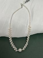 China Freshwater Seed Pearl Necklace 11.5-12mm Ear of Wheat Shape Jewelry 40cm Length for sale
