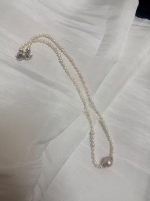 China Natural Freshwater Pearl Necklace 49cm 11.5-12mm Elegant Design for Women for sale