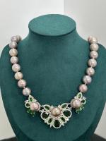 China 11.5-12mm Natural Freshwater Pearl Necklace 48cm Women Classic Vintage Style for sale