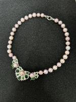 China 11.5-12mm Natural Freshwater Pearl Necklace 48cm Women Classic Vintage Style for sale
