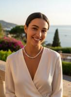 China Purple Freshwater Pearl Necklace 11.5-12mm 46cm Elegant Jewelry for sale