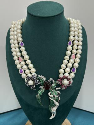 China Colorful Exquisite Boutique Multi Layer Pearl Necklace with Fast Delivery for sale